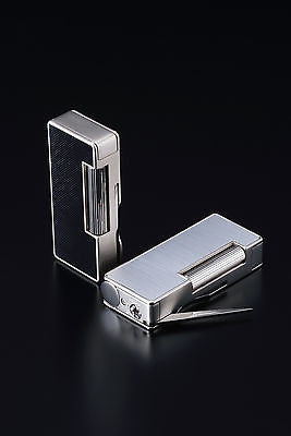 Sarome Flint Pipe Lighter w/pipe tools PSD37-02 Black Polished alumite ...